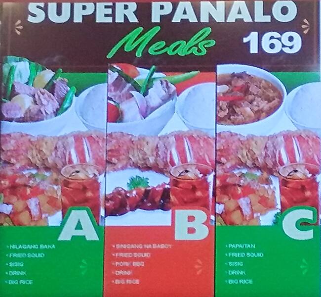 Menu at Handaan restaurant, Quezon City, LG