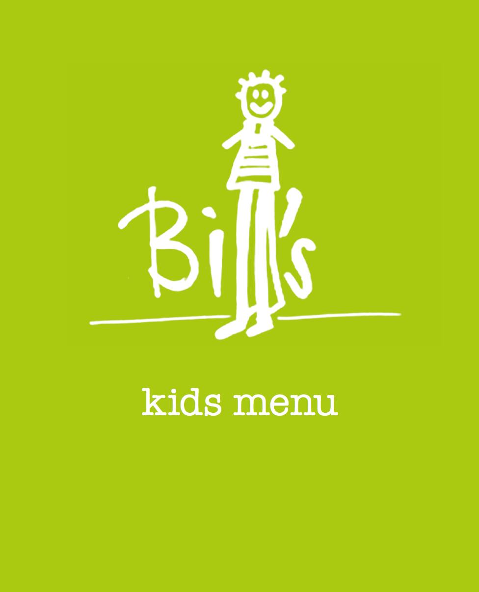 Menu at Bill's Bath Restaurant, Bath