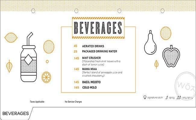 Menu at Orange Wok, Chennai, AH-15