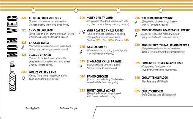 Menu at Orange Wok, Chennai, AH-15
