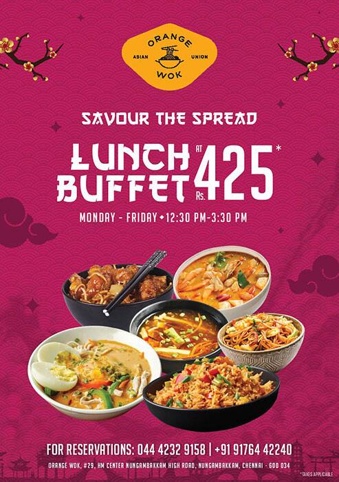 Menu at Orange Wok, Chennai, AH-15