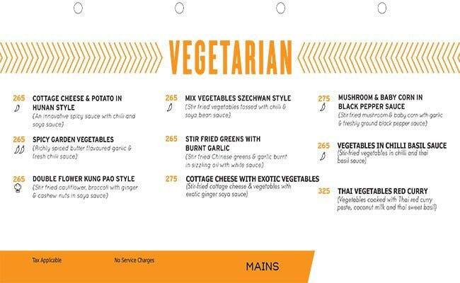 Menu at Orange Wok, Chennai, AH-15
