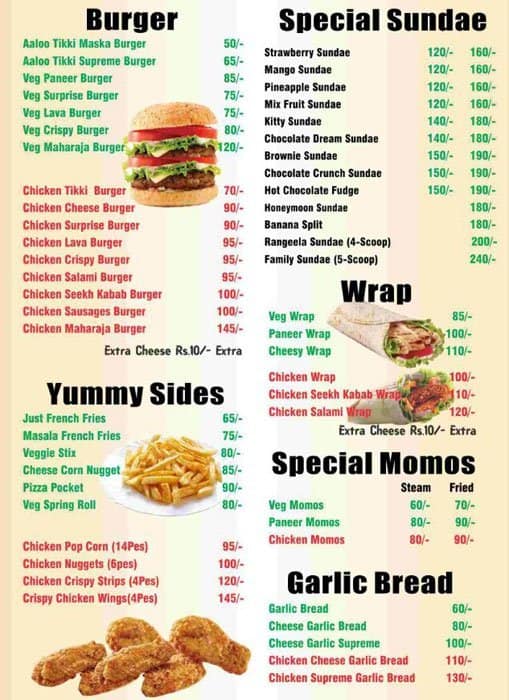 Baithak Menu, Menu for Baithak, Janakpuri, New Delhi - Zomato