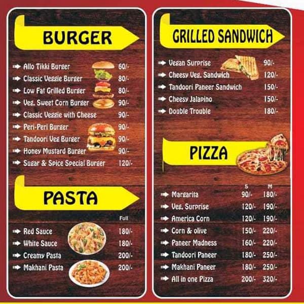 Menu of Sugar N Spice, Civil Lines, Ludhiana