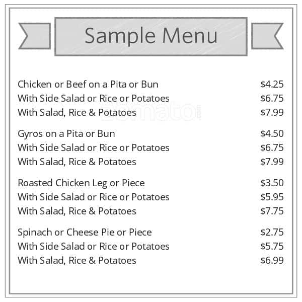 Little Greek Menu, Menu for Little Greek, Scarborough, Toronto ...
