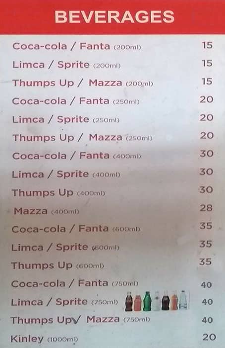 Menu at Triple A Bakery, Secunderabad, Plot No.21