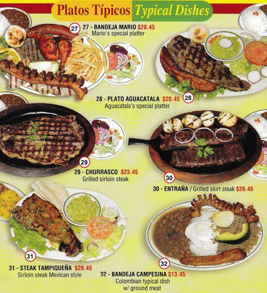 Menu at Pollos Mario steakhouse, New York City, Woodhaven Blvd