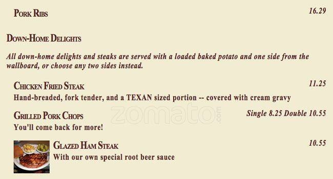 Menu at Texan Cafe & Pie Shop, Hutto, 207 East St