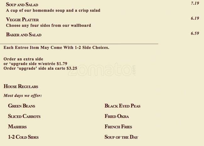 Menu at Texan Cafe & Pie Shop, Hutto, 207 East St