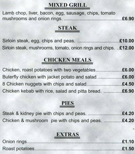 Menu at Cafe Mosaic, Loughton, 4 Golding's Hill