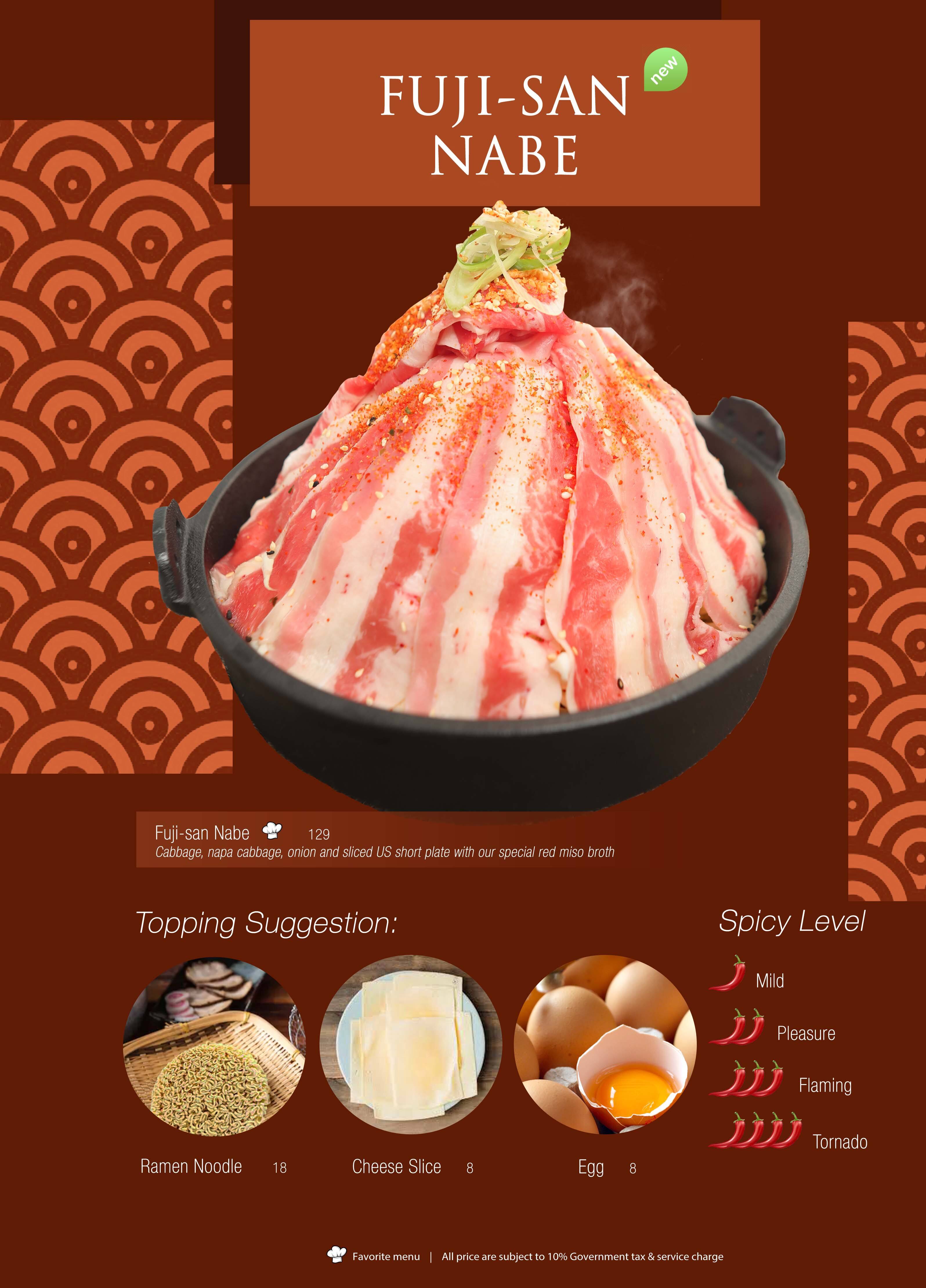 Menu at Shabu Shabu Express restaurant, Jakarta, Kota Kasablanka