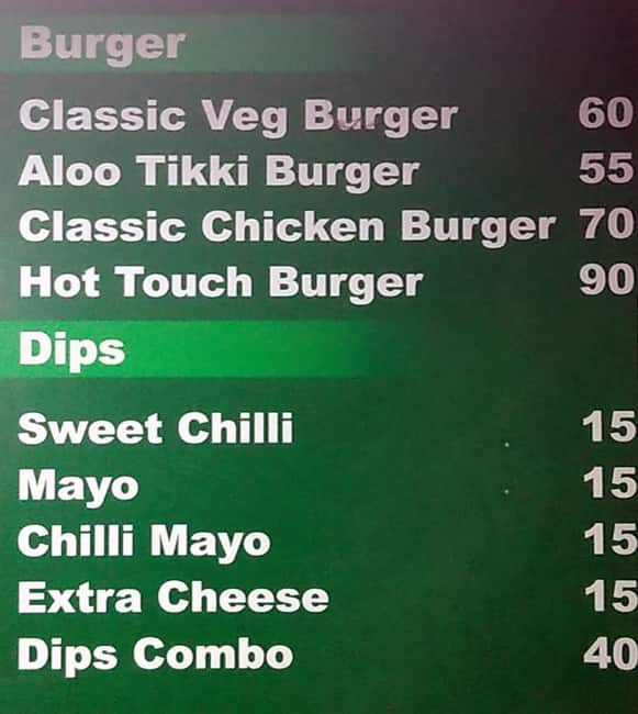 Menu of Aara Cafe, Pallavaram, Chennai