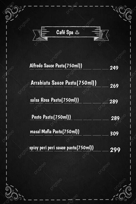 Menu of Café Spa, Bhayandar, Mumbai