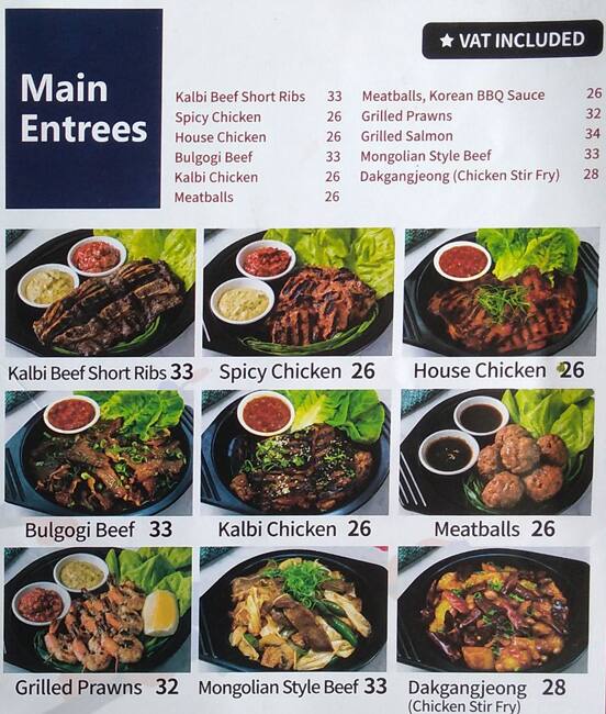 Koryo Korean BBQ Menu, Menu for Koryo Korean BBQ, Al Barsha, Dubai - Zomato