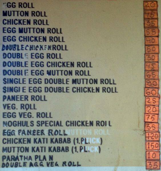 Roll Corner Menu, Menu for Roll Corner, Camac Street Area, Kolkata - Zomato