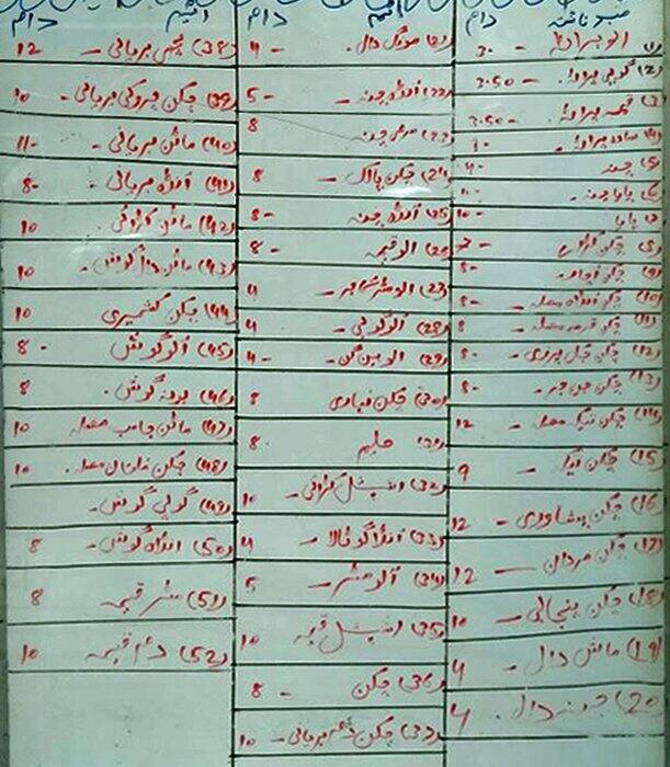 Al Karaz Restaurant Menu, Menu for Al Karaz Restaurant, Industrial Area ...