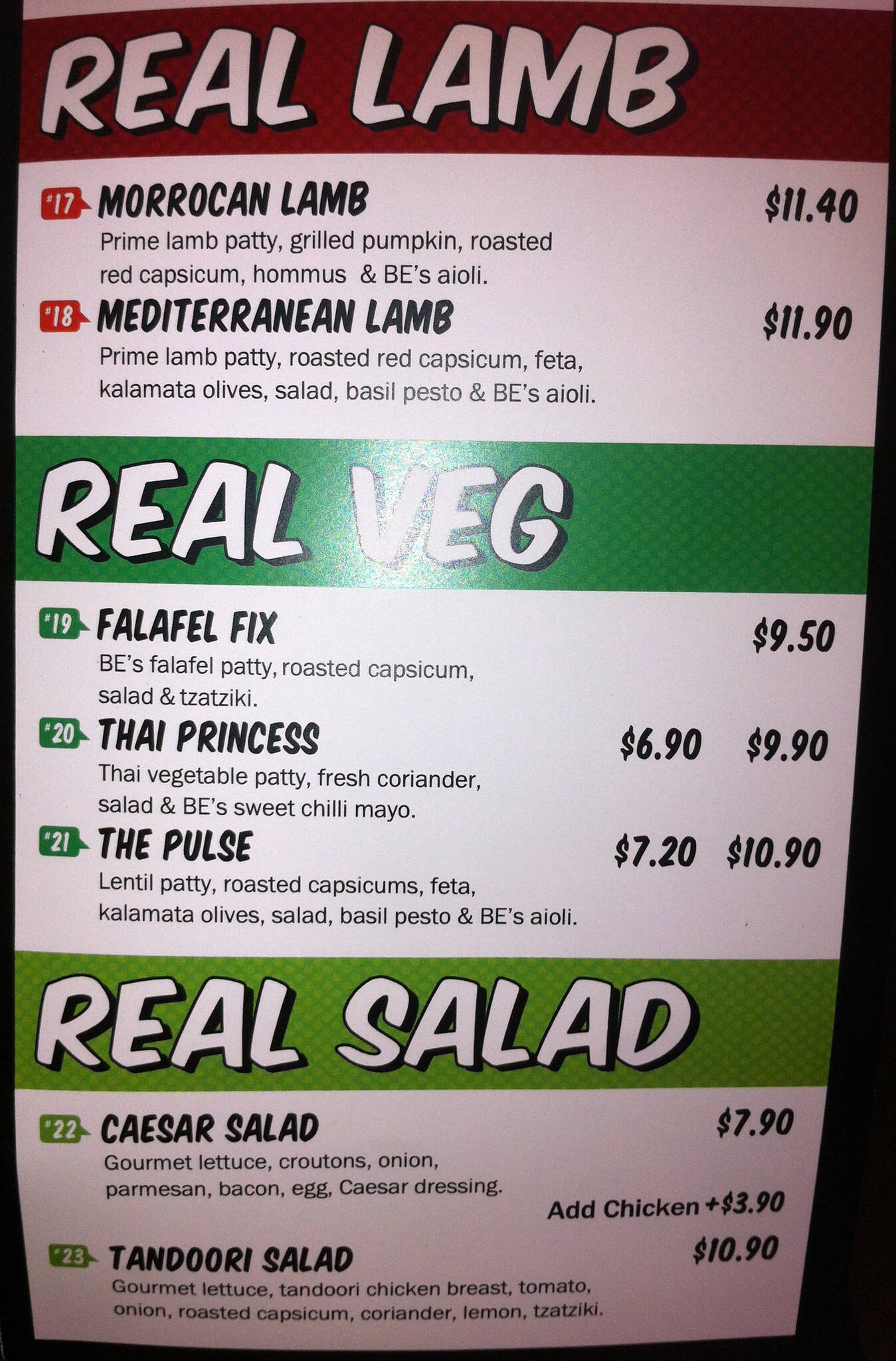 Menu at Burger Edge Waterford Shopping Centre, Waterford