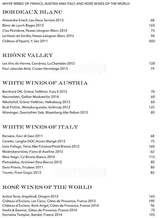 Menu at The Polo Bar, West New York, 1 E 55th St