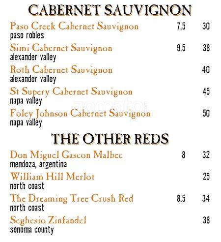 Menu at Rustic Table pub & bar, Pawleys Island