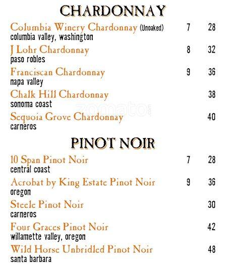 Menu at Rustic Table pub & bar, Pawleys Island