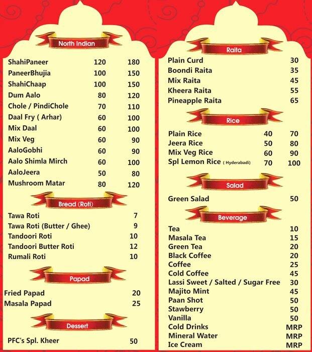 PFC Food Junction Menu, Menu for PFC Food Junction, Raj Nagar ...