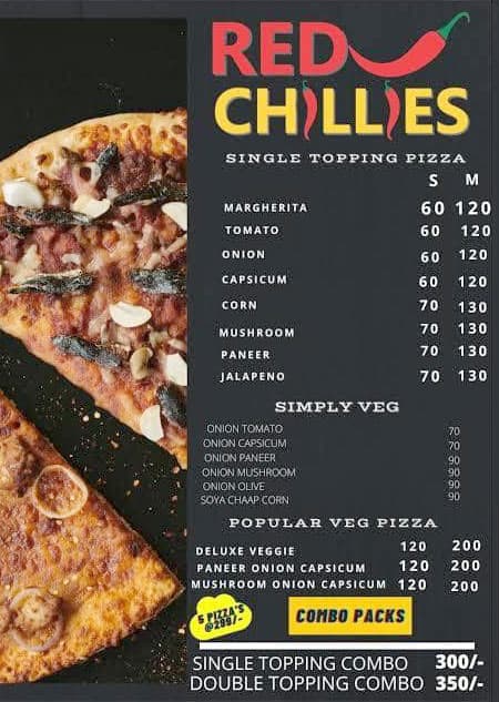 Menu of Red Chilli Restaurant, Loni, Ghaziabad