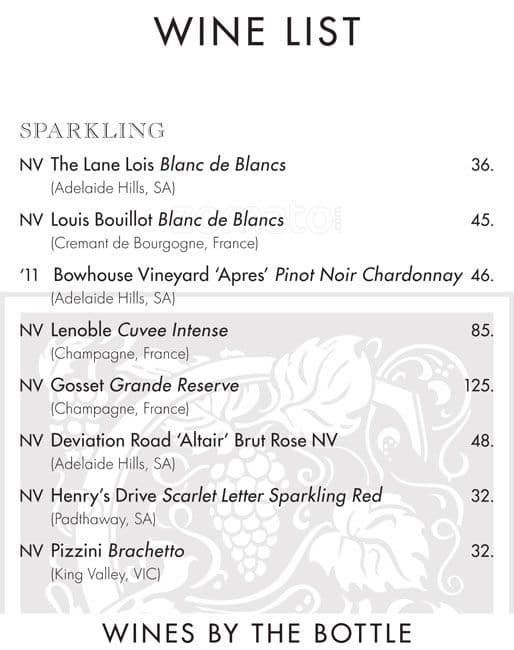 Menu at The Crafers Hotel pub & bar, Crafers