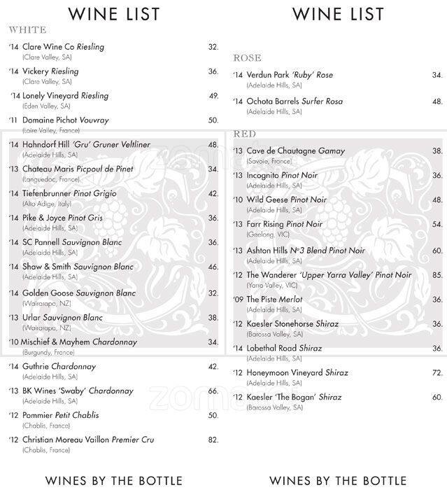 Menu at The Crafers Hotel pub & bar, Crafers