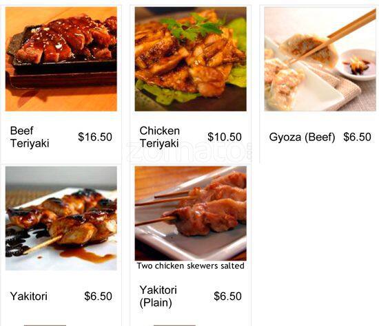 Menu at Bishoku restaurant, Sandy Springs