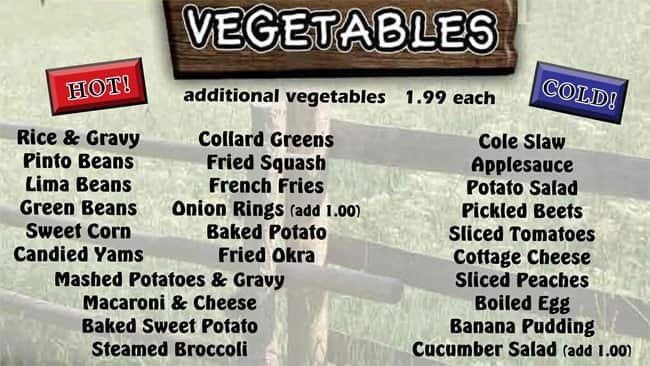 Menu at Sun Valley Cafe, Indian Trail