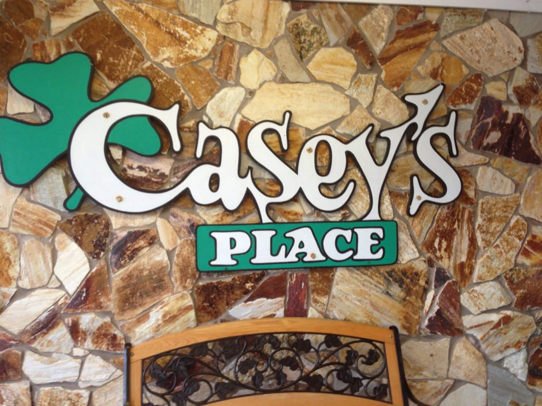 Menu at Casey's Place restaurant, Vero Beach