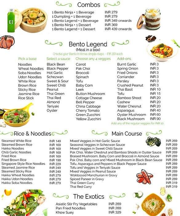 Obento Menu, Menu for Obento, Gurgaon - Zomato