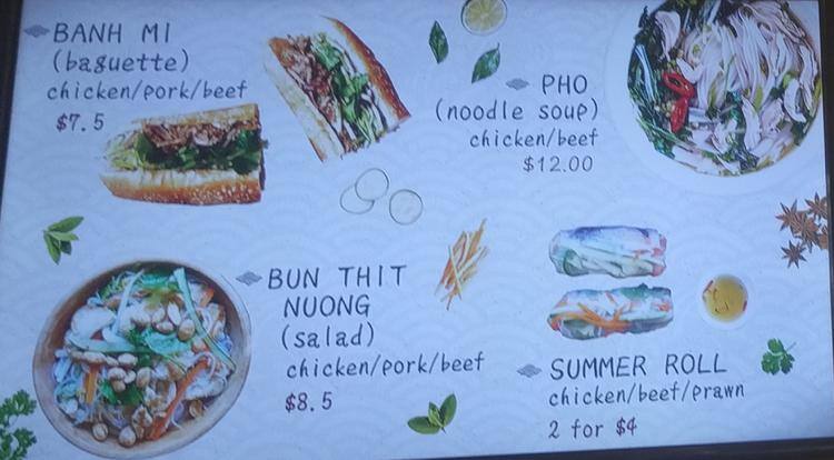 Menu at KI Sushi restaurant, Wellington