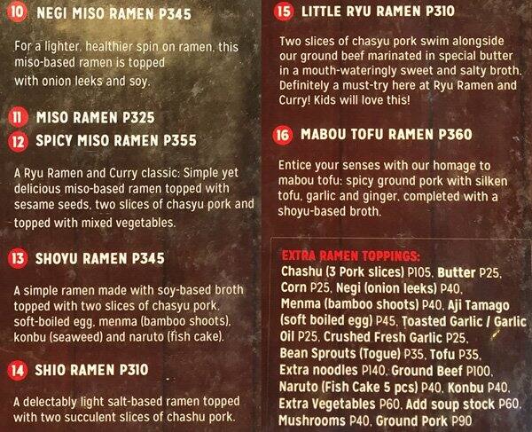 RYU Ramen & Curry, SM Jazz Mall, Bel-Air, Makati City - Zomato Philippines