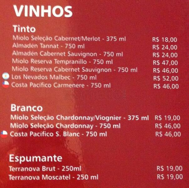 Carta de Ibis Kitchen, Rio de Janeiro, ibis Hotel