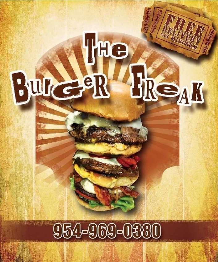 Menu at The Burger Freak restaurant, Fort Lauderdale, N Andrews Ave