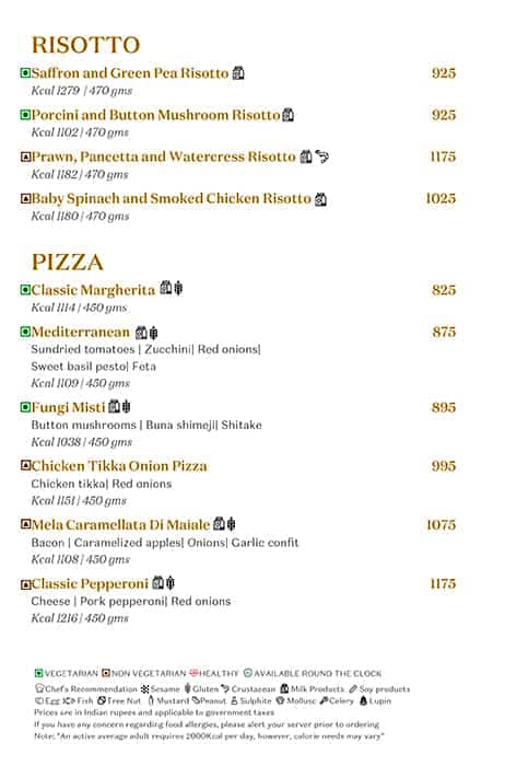 Marriott Restaurant Menus