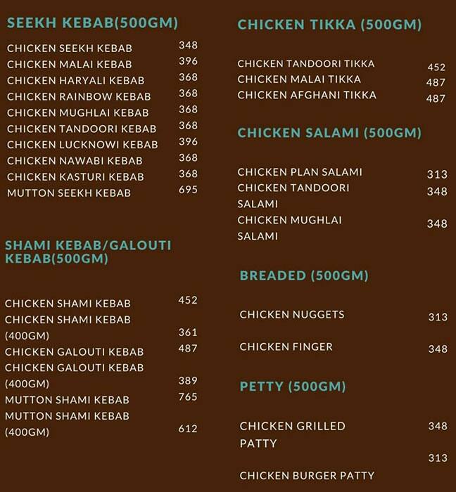 Menu of Kebab Ishq, Raj Nagar Extension, Ghaziabad