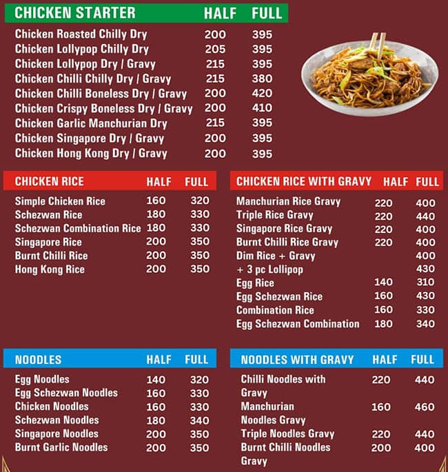 Menu of Hamdan Hotel, Mazgaon, Mumbai