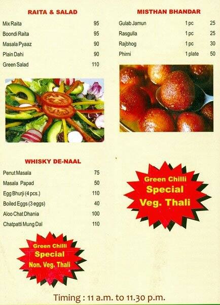 Menu at Green Chilli, Gurugram, No. 81