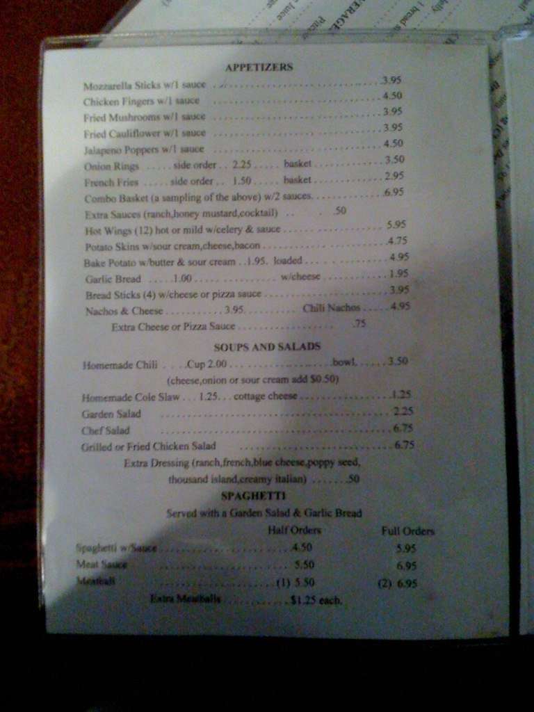 Menu at Brewskies Pub & Eatery, Indianapolis