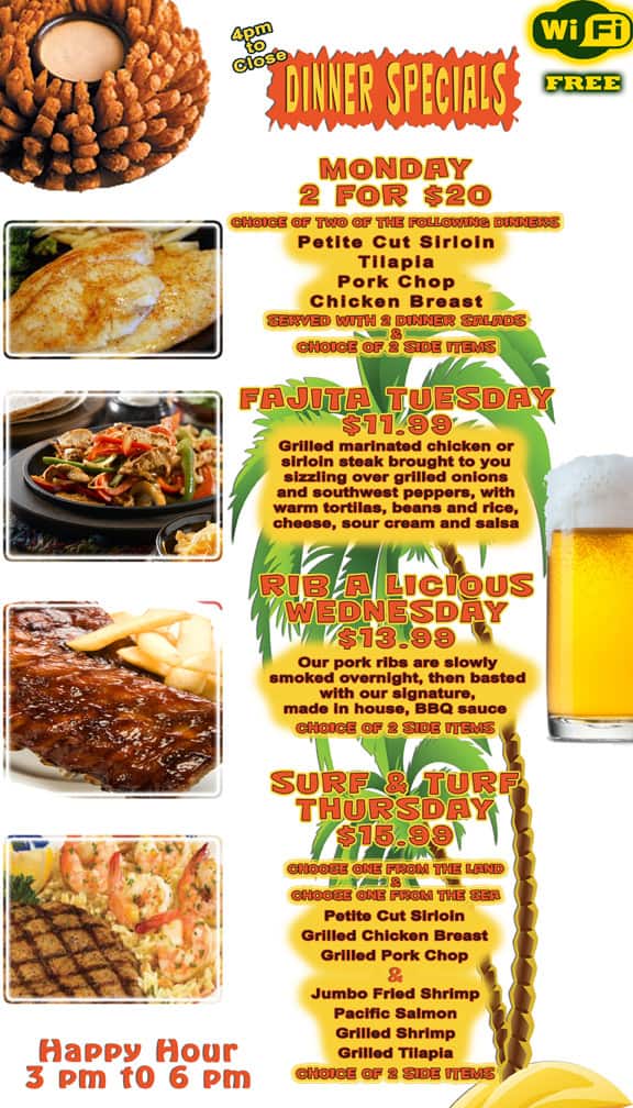 The Oasis Southwest Grill Menu - Urbanspoon/Zomato