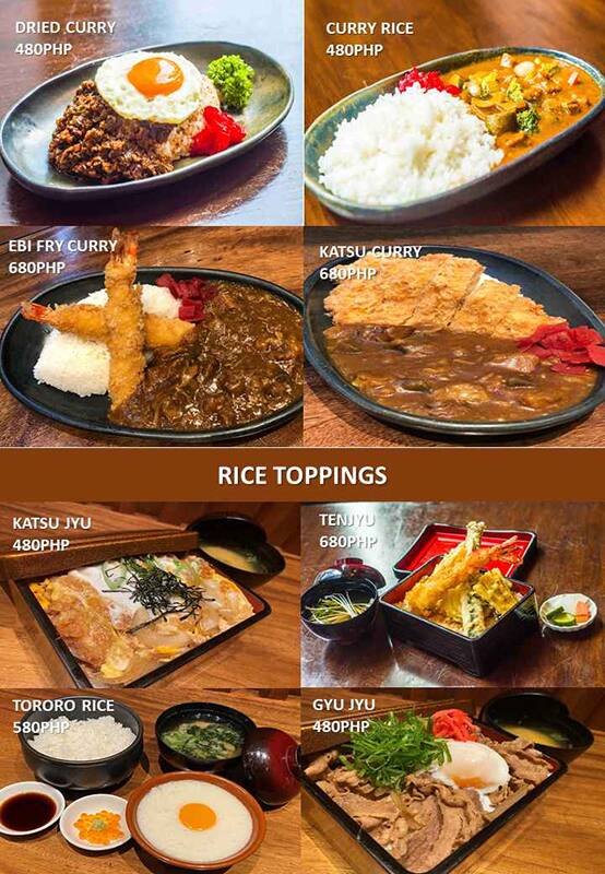 Menu at Teppan Okochi, Makati