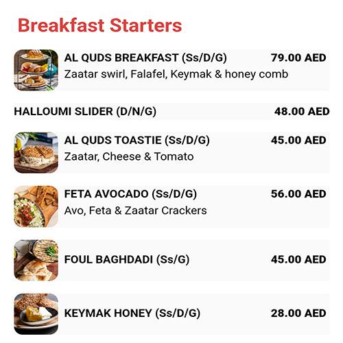 Menu of Asma, Downtown Dubai, Dubai