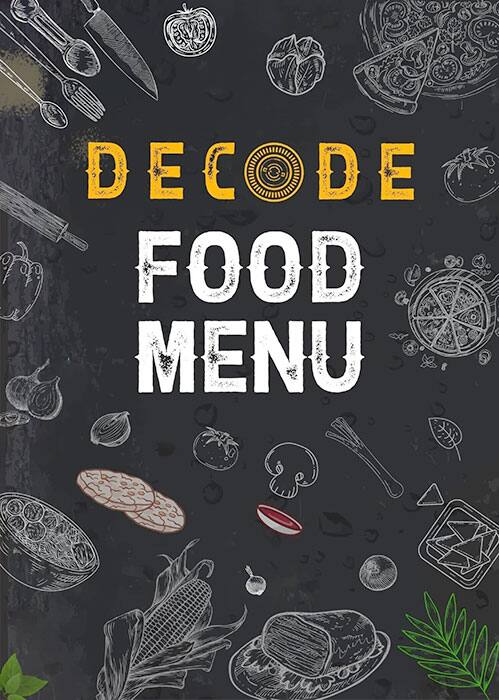 Menu of Decode Air Bar, Sector 29, Gurgaon