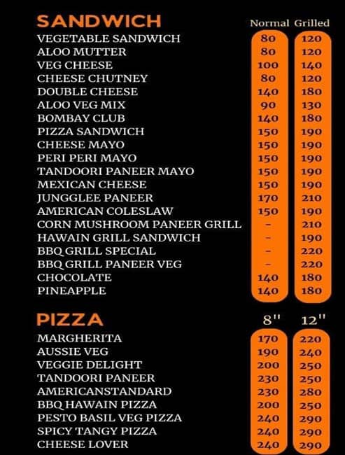 Menu of Hot Stuff BBQ, Prahlad Nagar, Ahmedabad