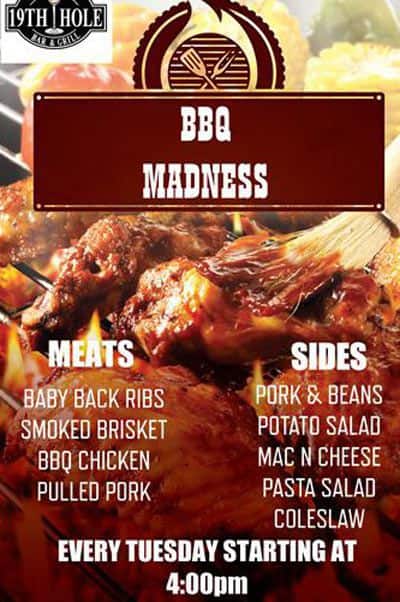 Menu at 19th Hole Bar & Grill, Bremerton