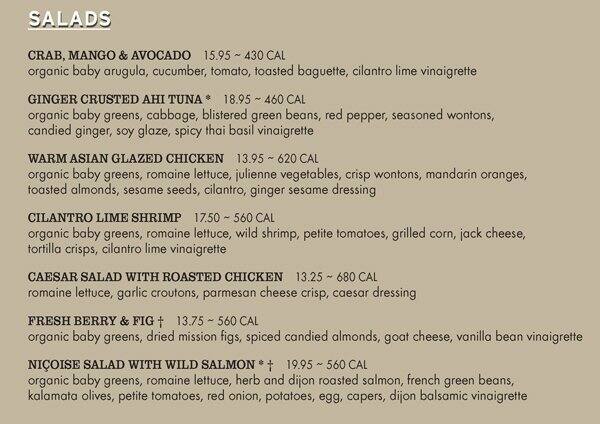 Menu at Nordstrom Ebar Artisan Coffee, Palo Alto