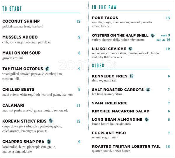 Duke's La Jolla Menu, Menu for Duke's La Jolla, La Jolla, San Diego ...