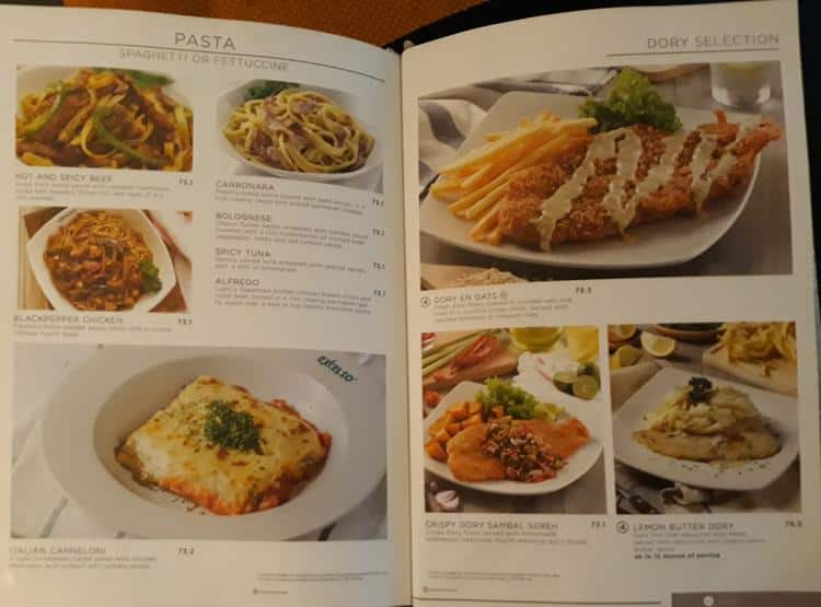 Menu at Excelso cafe, Bandung, Trans Studio Mall, Lantai 1